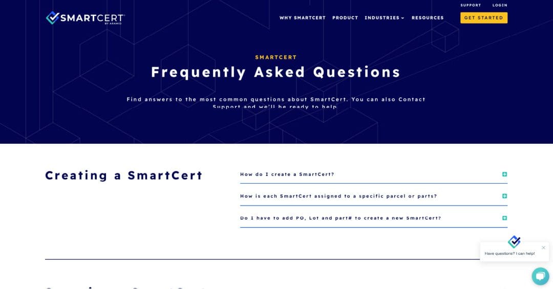 FAQs - SmartCert®
